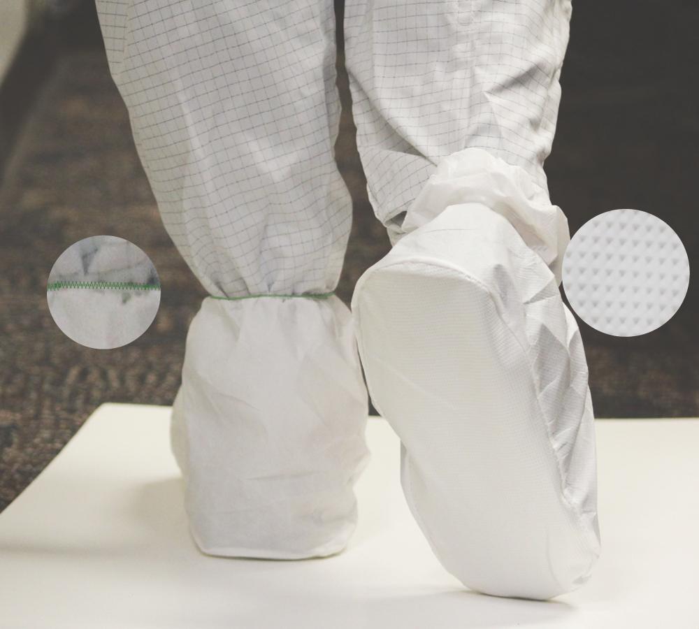 PE Coated Polypropylene, Shoe Cover PVC Sole White– Valutek Inc