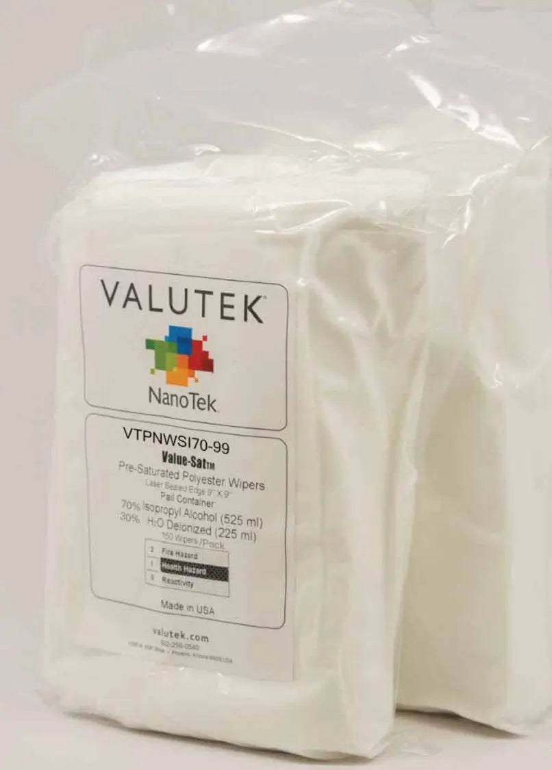 Nanotek Pre-wetted Polyester Wiper for Cleanrooms - Valutek Inc